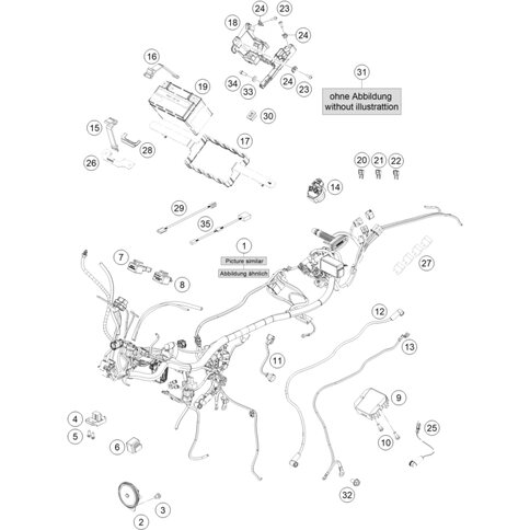 Spannband Batterie vorne KPL von KTM - 93011055000 - ktm-shop24.de ...