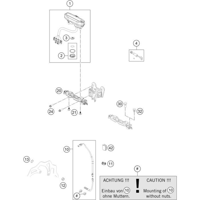 Kombiinstrument von KTM - 81314069300 - ktm-shop24.de - KTM-Shop24.de