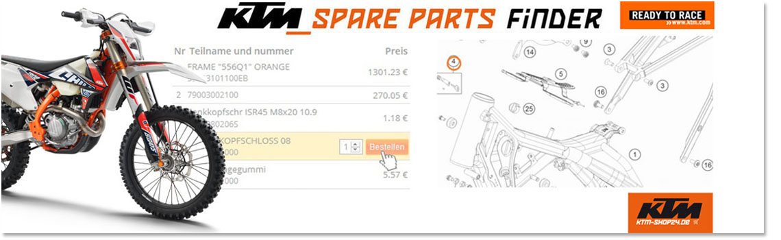 KTM Shop 24 - KTM Originalteile, Powerparts, Powerwear uvm.